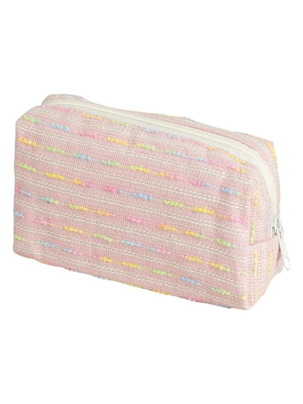 Corduroy Pencil Case Vintage Stationery Pouch Solid Color Pencil Bag ...
