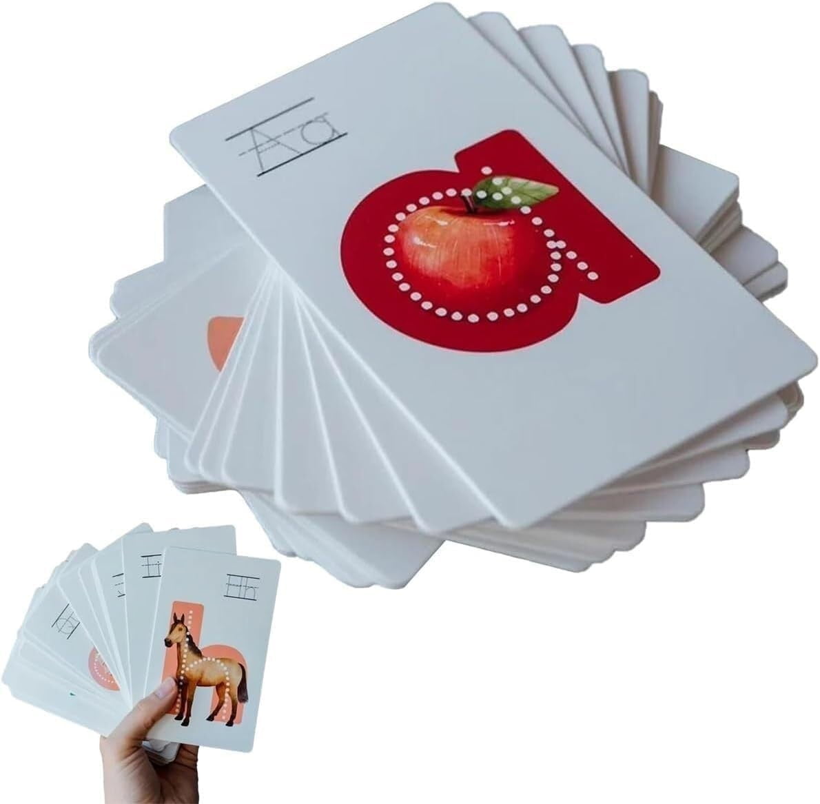 Preschool Learning Tools Alphabet Flash Cards For Preschool - 26 PC ...