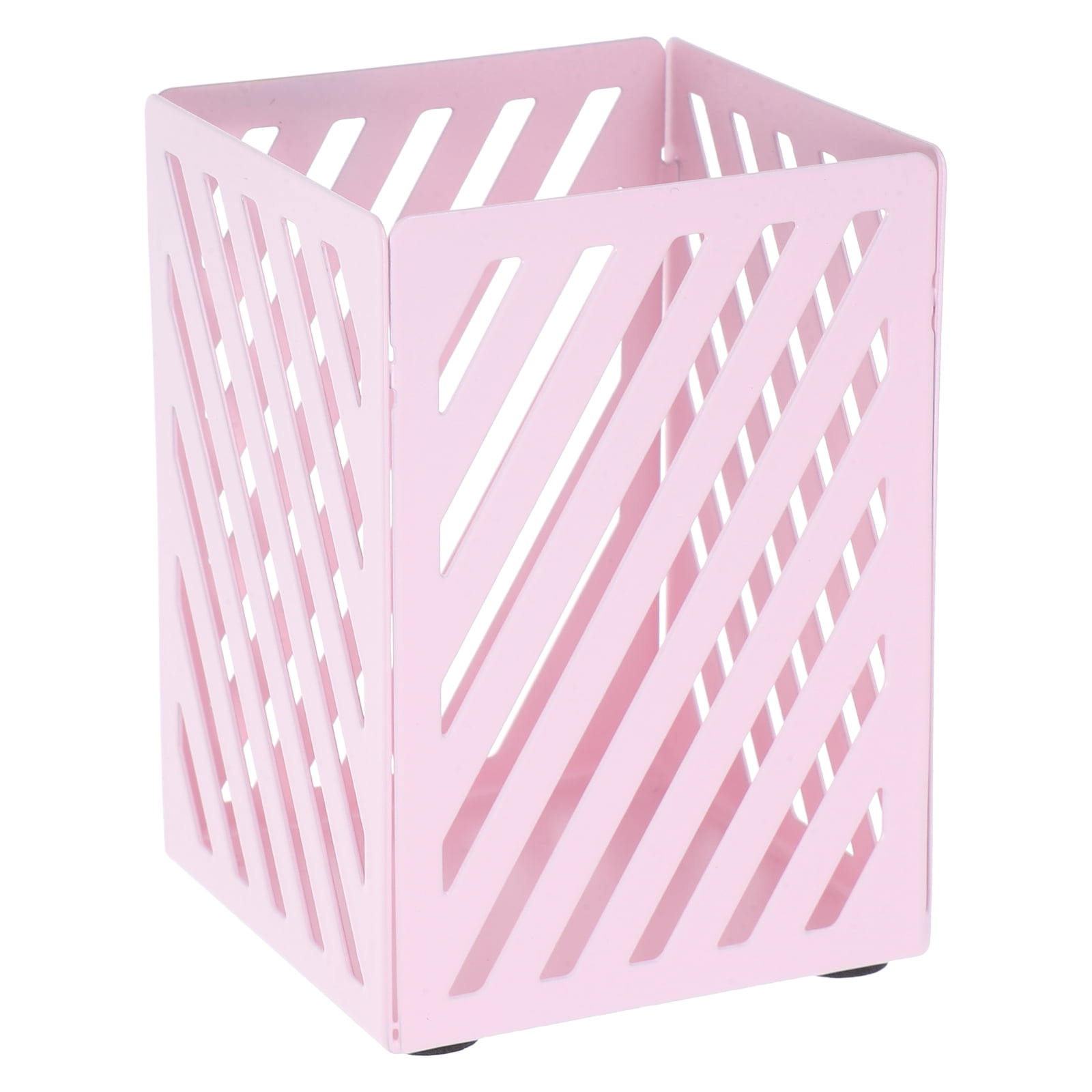 Pencil Box Dispenser Makeup Brush Holder Vanity Metal Pen Holder Desk ...