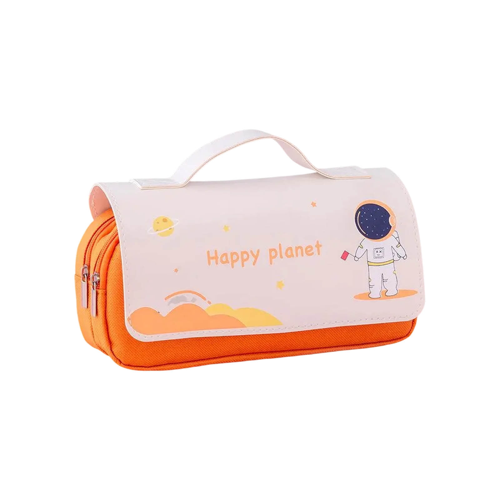 Pencil Case, Big Capacity Pencil Case with Hand Shank 3 Compartments ...