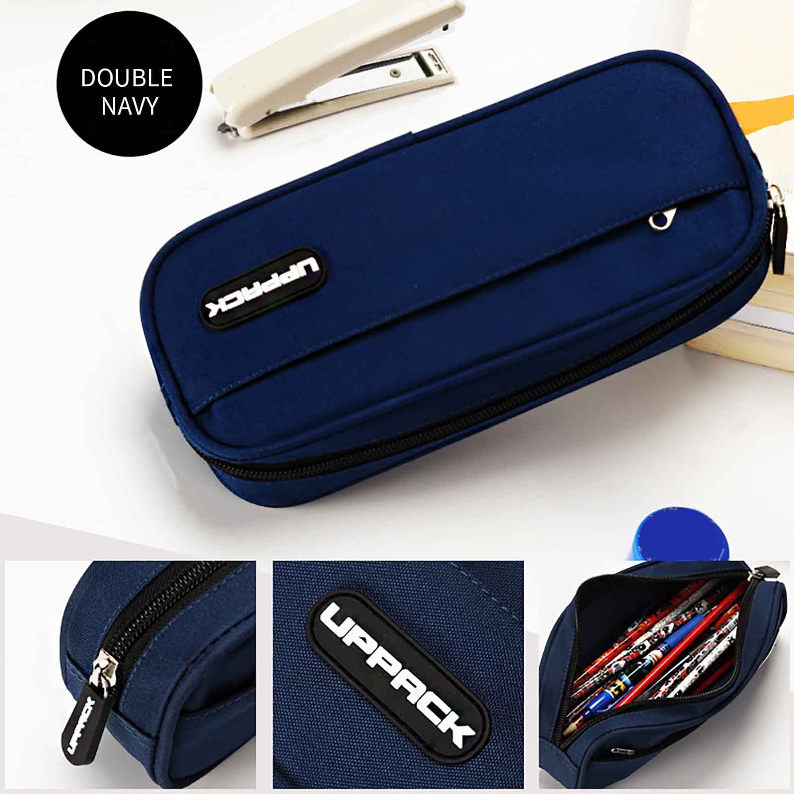 Pencil Case Big, Expandable Pencil Bag with Multi-Compartments,, Back ...