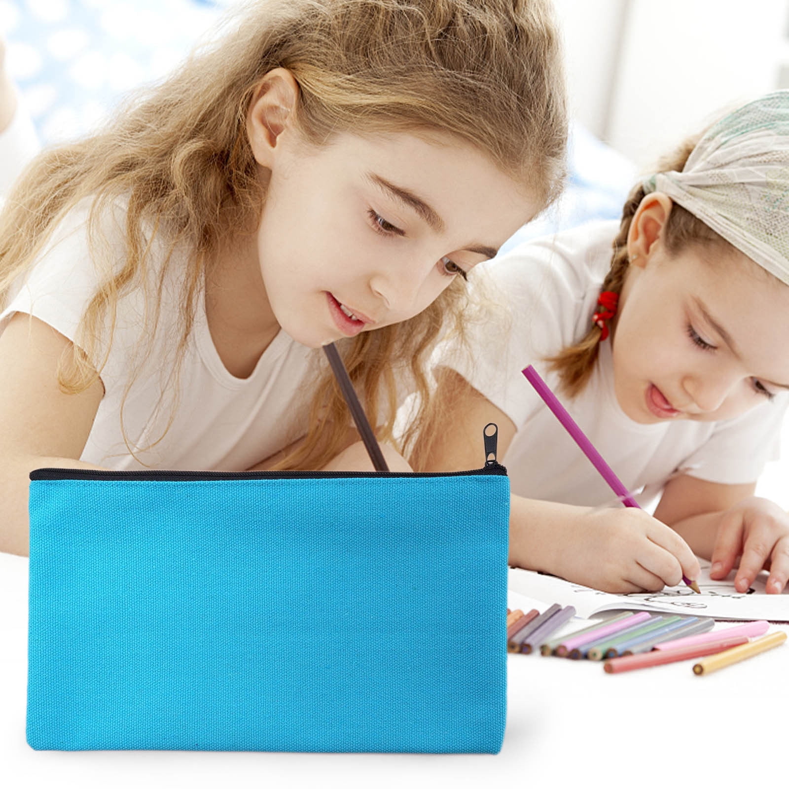 Pencil Case, Compact Organizer, Durable Fabric, Secure Zipper Closure ...