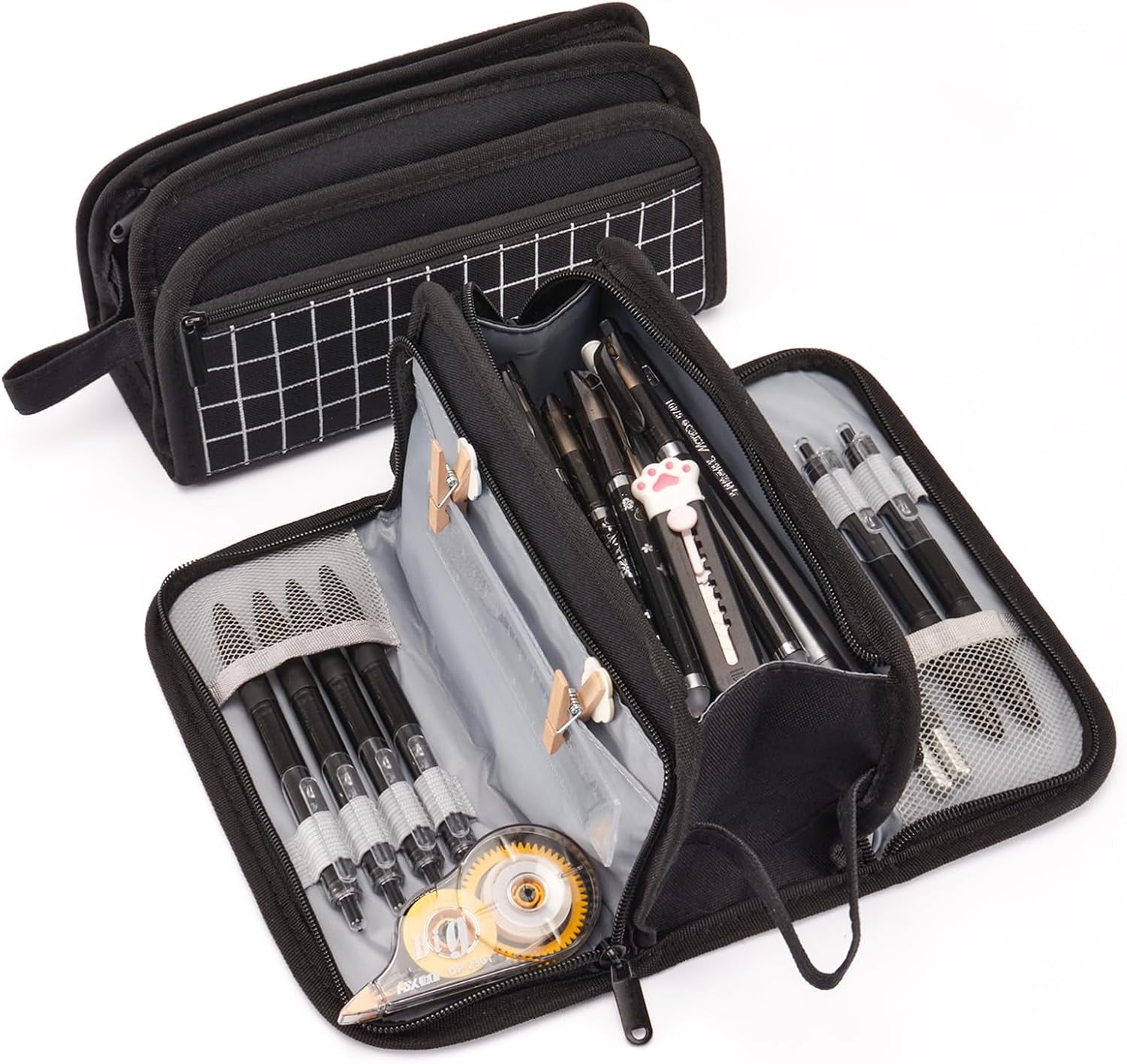 Pencil Case - Large Capacity Hard Pen Case with Strong Zipper and ...