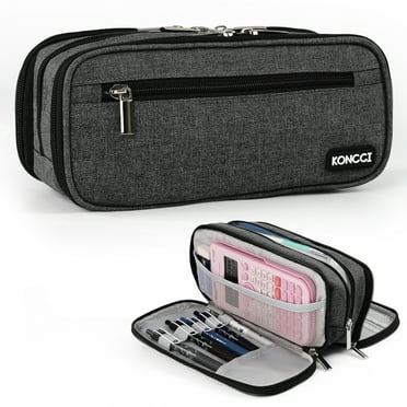 Mokani Pencil Pouch, Big Capacity Pencil Pen Case with Handle, Canvas ...