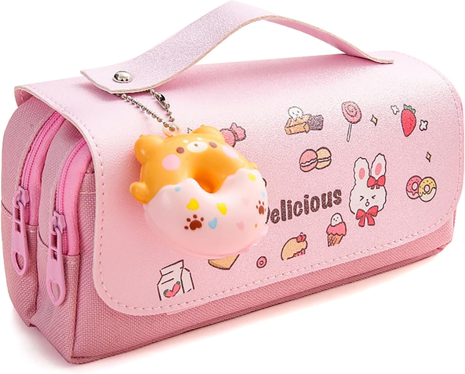 Pencil Case, Large Capacity Cute Pencil Box with Compartments Organizer ...