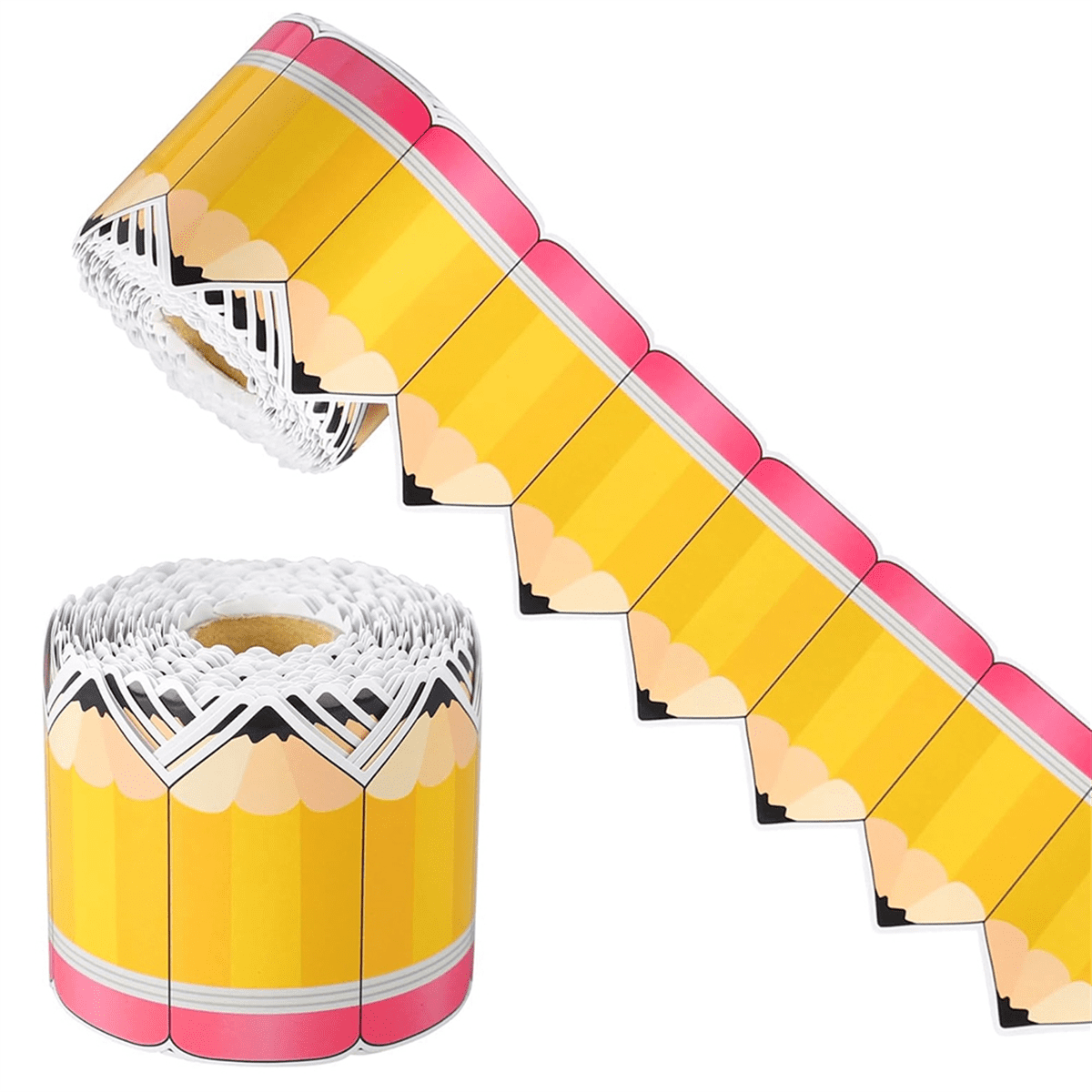Pencil Classroom Bulletin Border Roll Back to School Bulletin Board ...