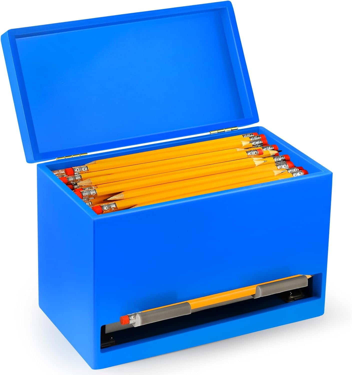 Pencil Dispenser for Classroom, Wooden Pencil Holder for Desk, Teacher ...