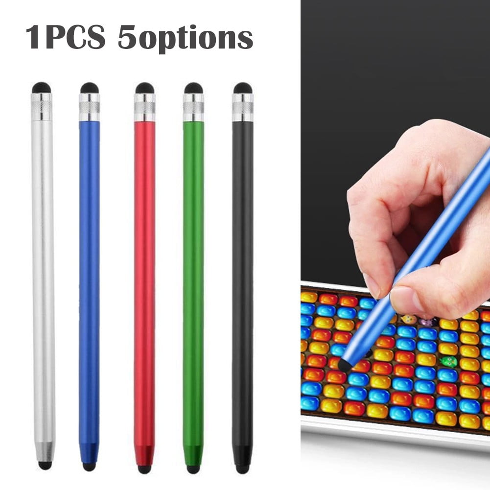 Pencil Double Dual Silicon Head Touch Capacitive Screen Stylus Pen ...