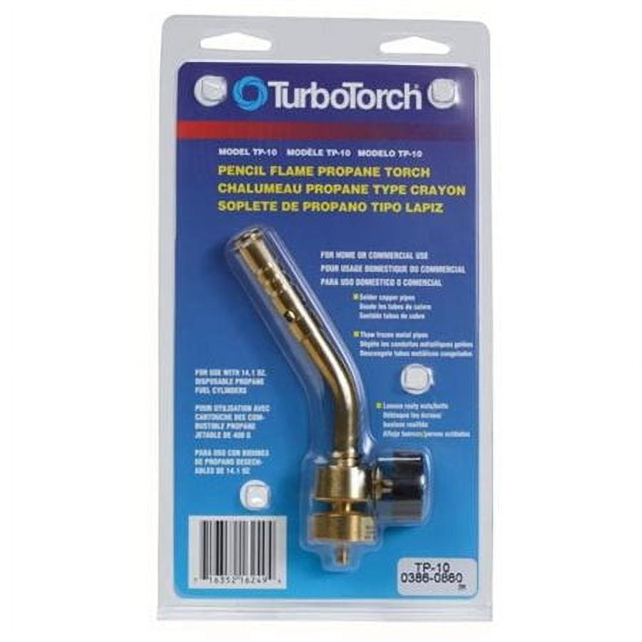 TurboTorch 0386-0860 TP-10 Pencil Flame Torch Swirl, MAP-Pro/LP Gas ...