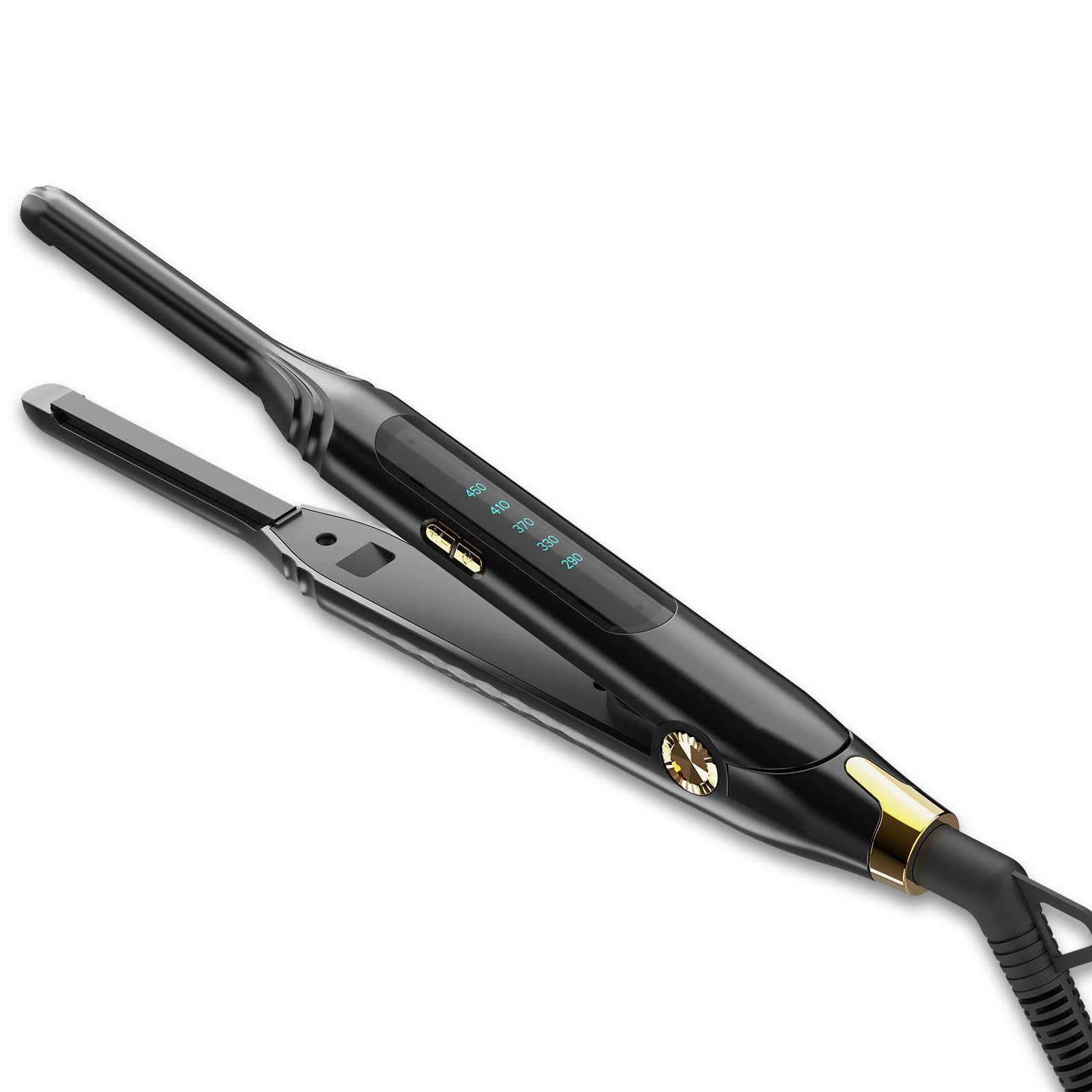 Pencil Flat Iron 3/10 Inch Mini Straightener for Short Hair Pixie Cut ...