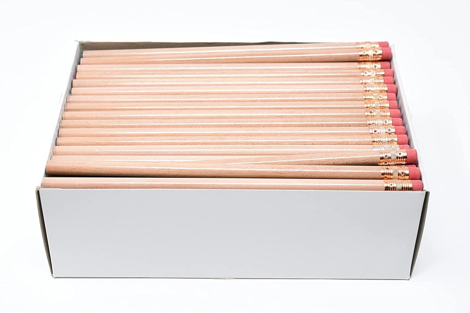 Pencil Guy Blank Round Pencils Natural, Pack of 1000 Wood Pencils ...