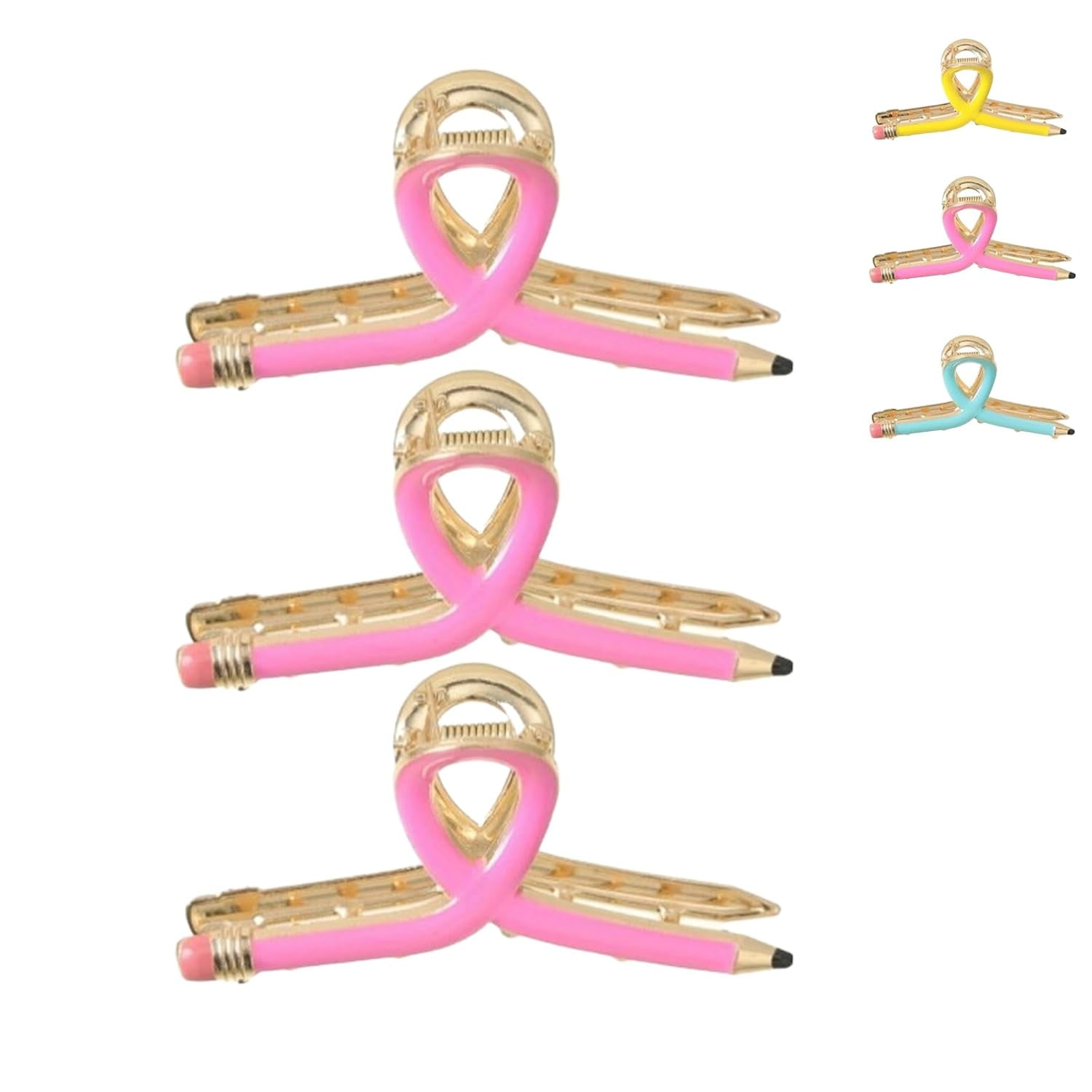 Pencil Hair Claw Clips Back to School Hair for Women,Cute Pencils ...