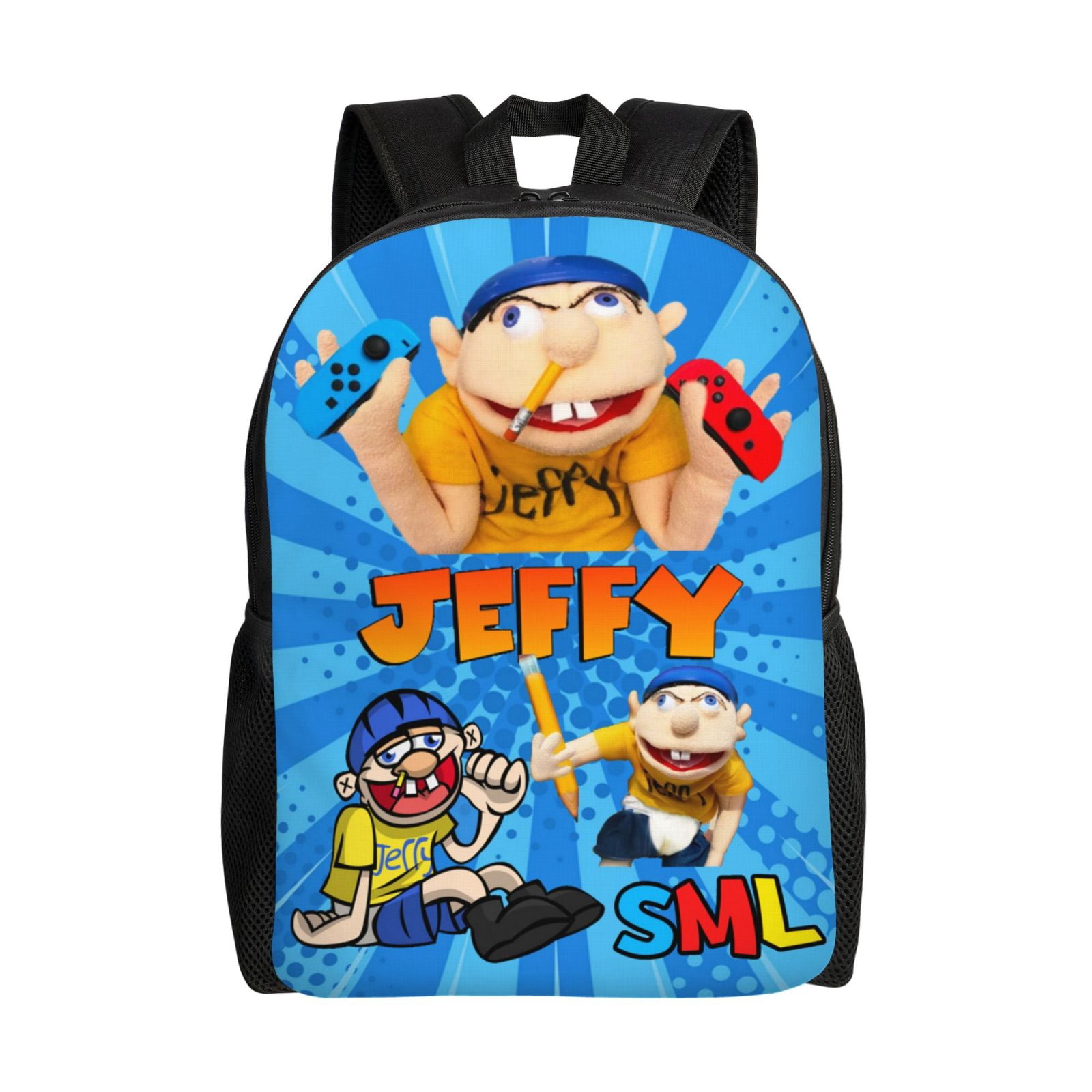 Pencil Jeffy SML Backpack Laptop School Bag Student Satchel Lightweight ...