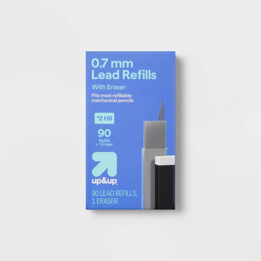 Pencil Lead Refills and Eraser 0.7mm 90ct - up&up: Mechanical Pencils ...