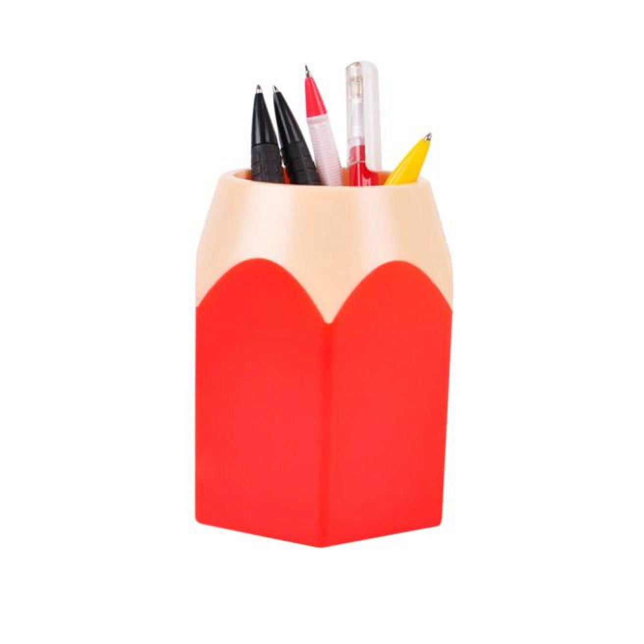 Pencil, Plastic Red Pen, Pencil RD Storage Vase Pot Pen Stationery ...