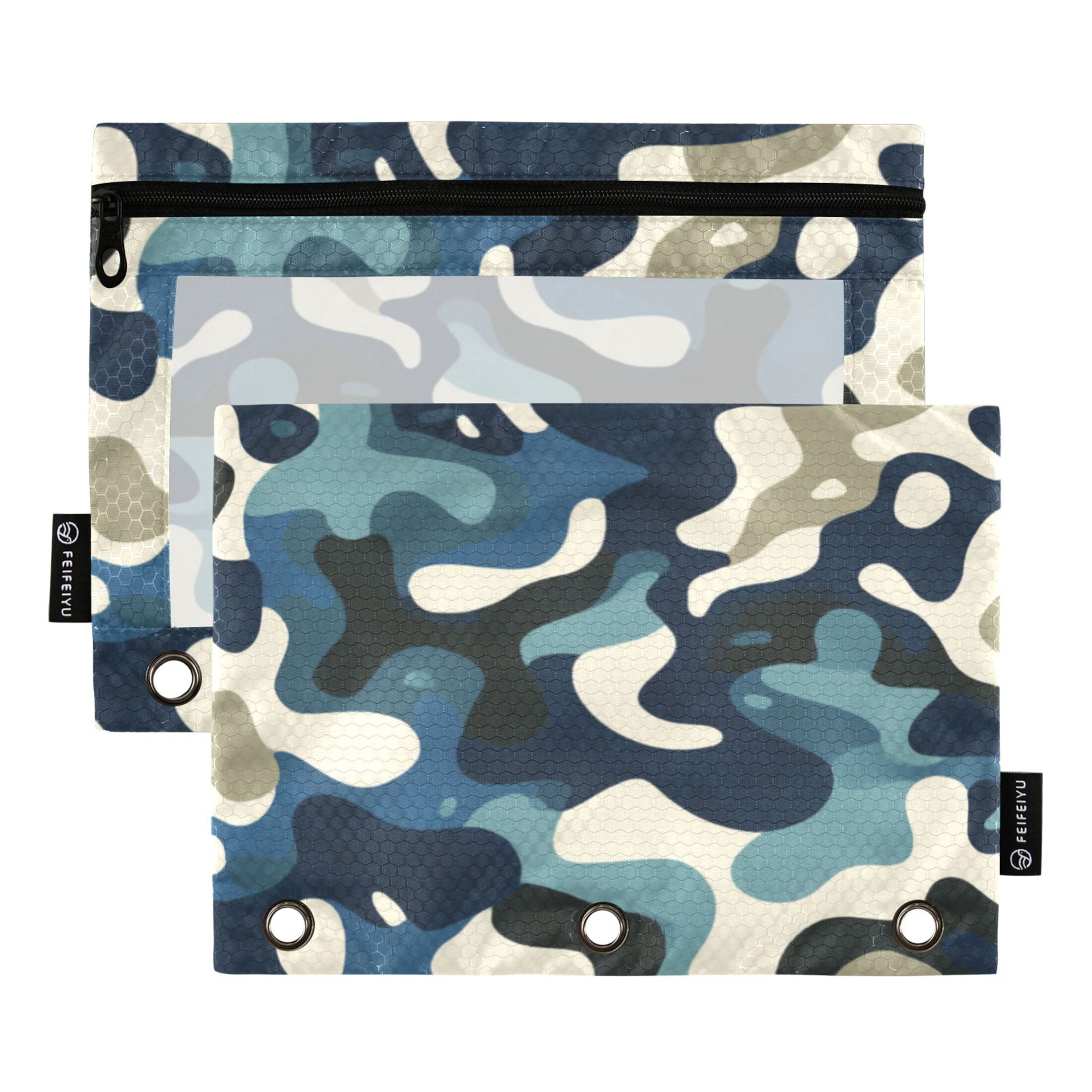Pencil Pouch for 3 Ring Binder Binder Pencil Case One SizeX2 Dark-toned ...