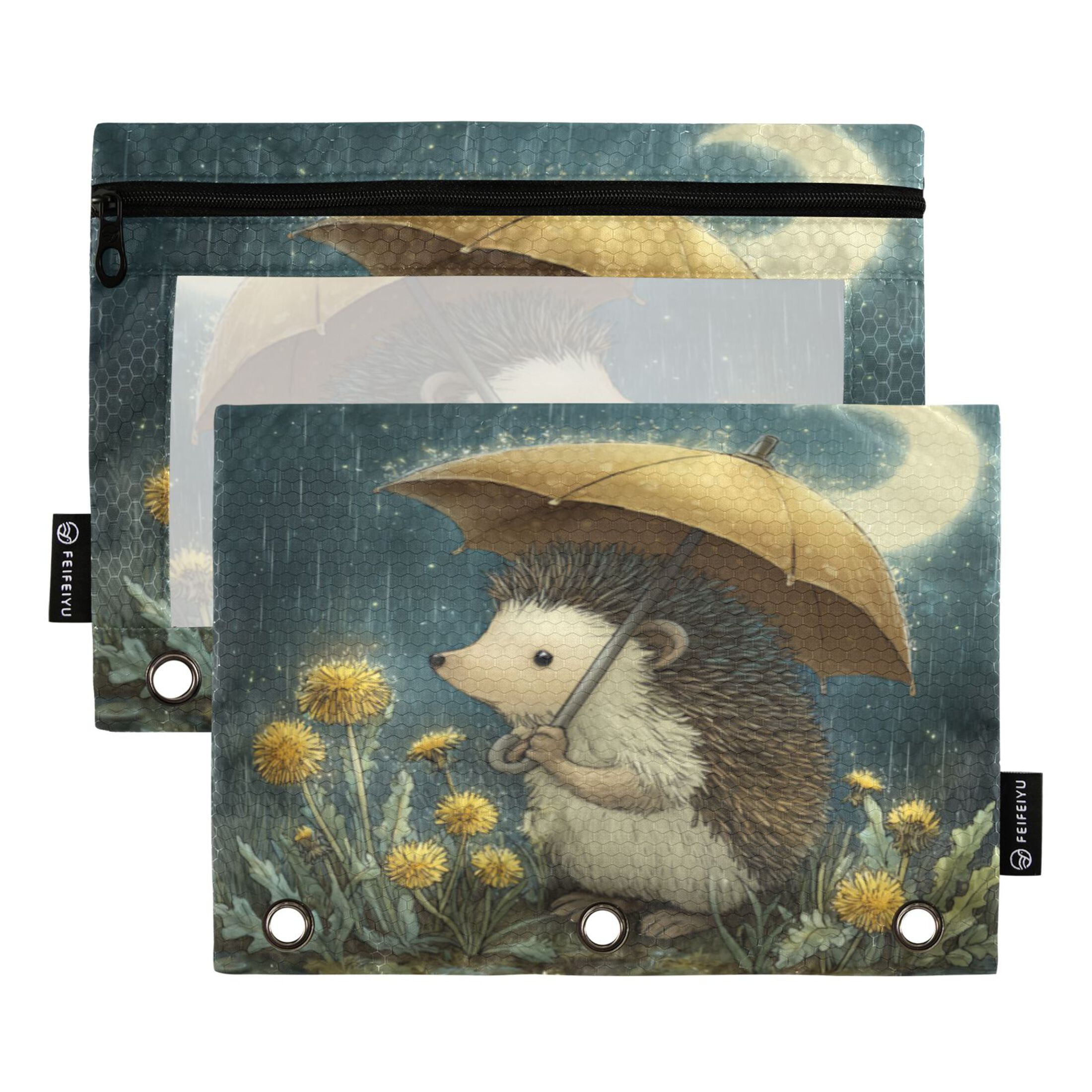 Pencil Pouch for 3 Ring Binder Binder Pencil Case One SizeX2 Little ...