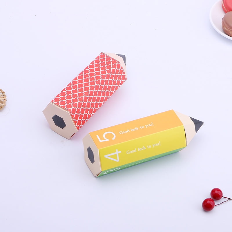 Pencil Shaped Candy Gift Box Party Favor Treat Boxes Snack Box ...