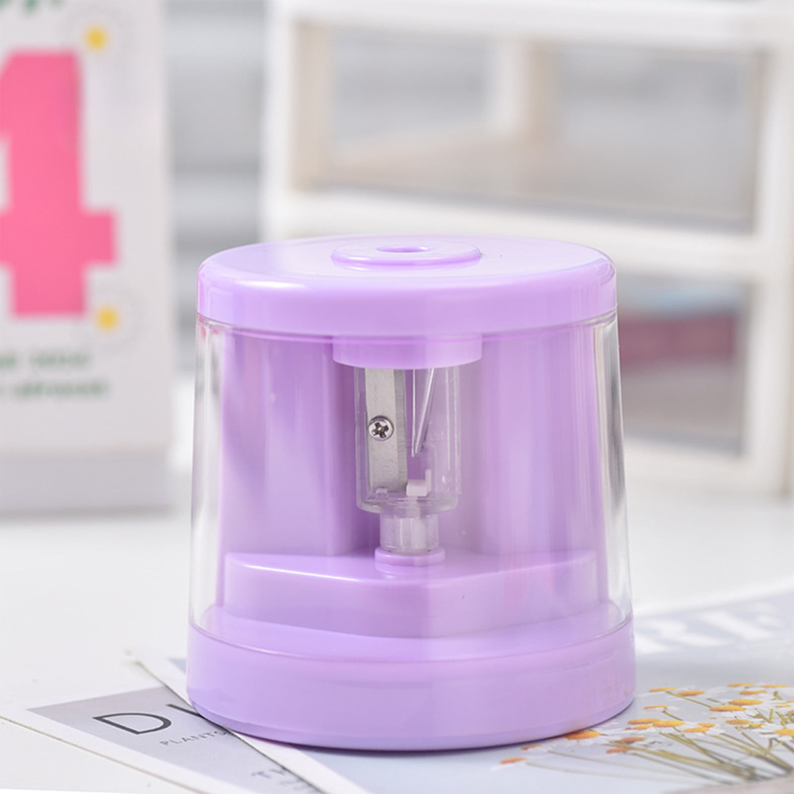 Pencil Sharpener, 2025 New Automatic Sharpener, Single-Hole Design ...