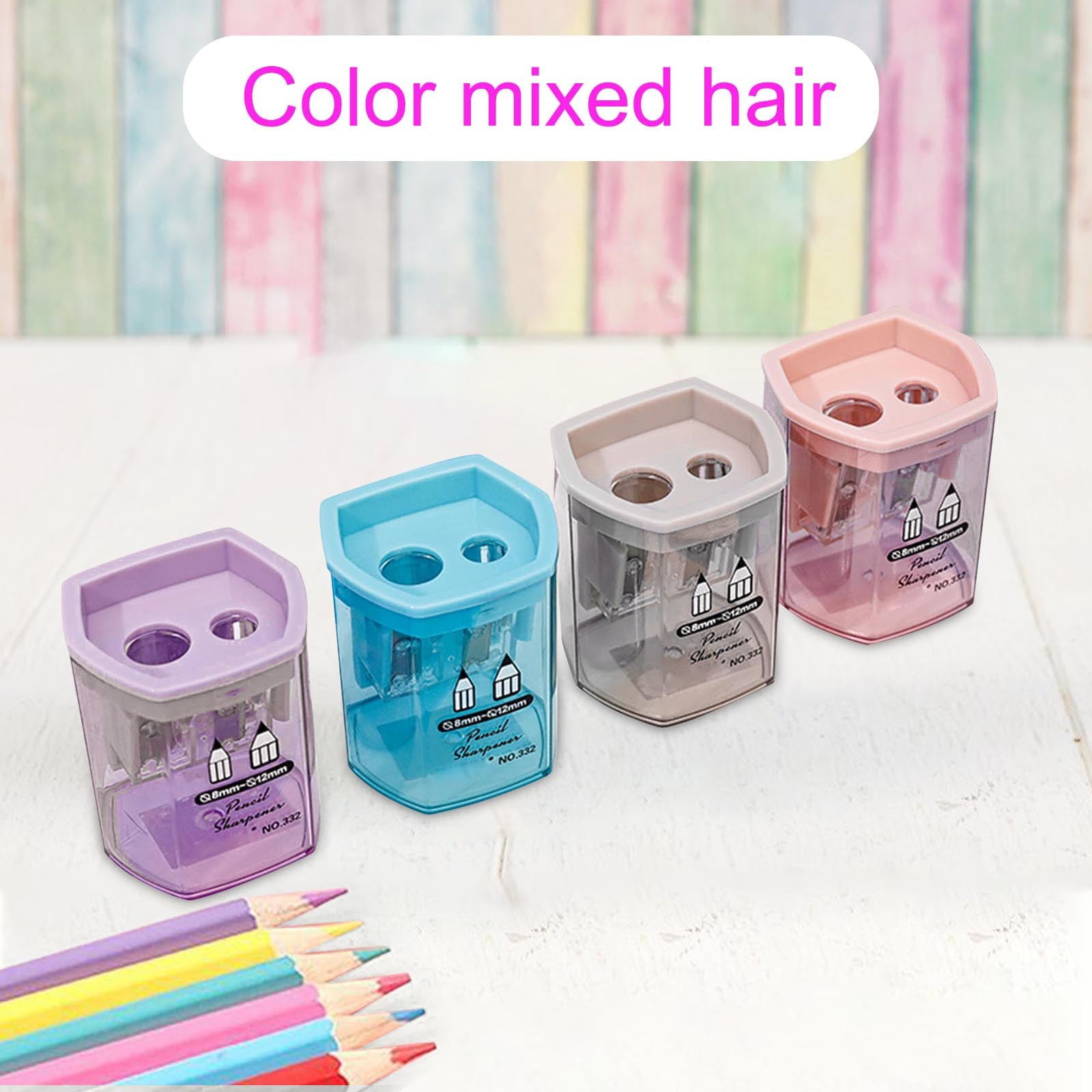 Pencil Sharpeners Manual Holes Compact Colored Handheld Pencil ...