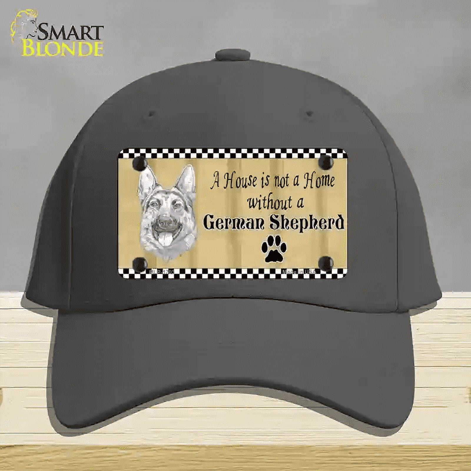 Pencil Sketch German Shepherd Novelty License Plate Hat Cotton Charcoal ...