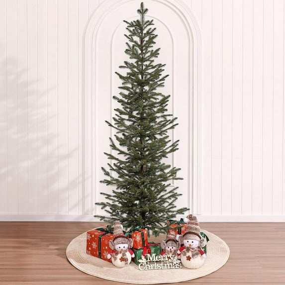 Pencil Slim Christmas Tree 6ft Artificial Xmas Tree - Skinny Small ...