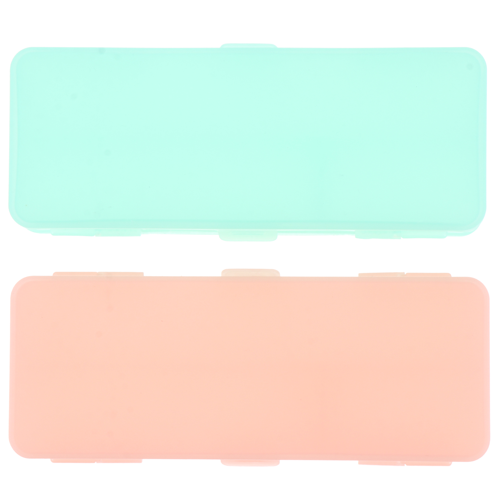 Pencil Storage Box Case Plastic Stationery Cases Clear Boxes Pen ...