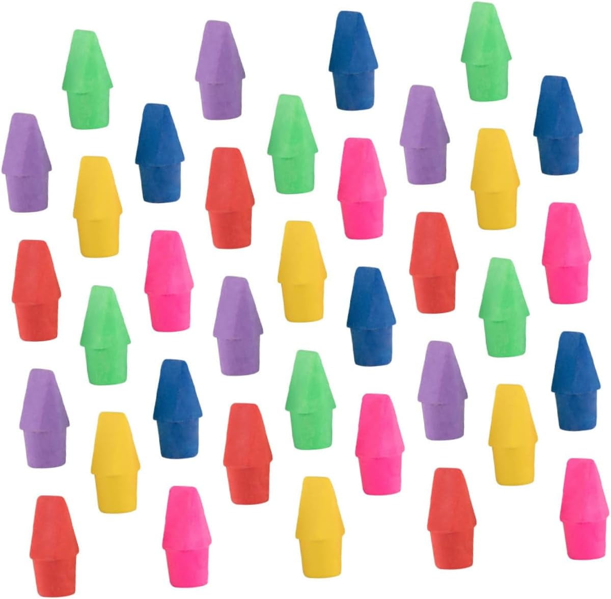 Pencil Top Erasers 50pcs Eraser Cap Top Hats for Bulk for in Bulk Mini ...