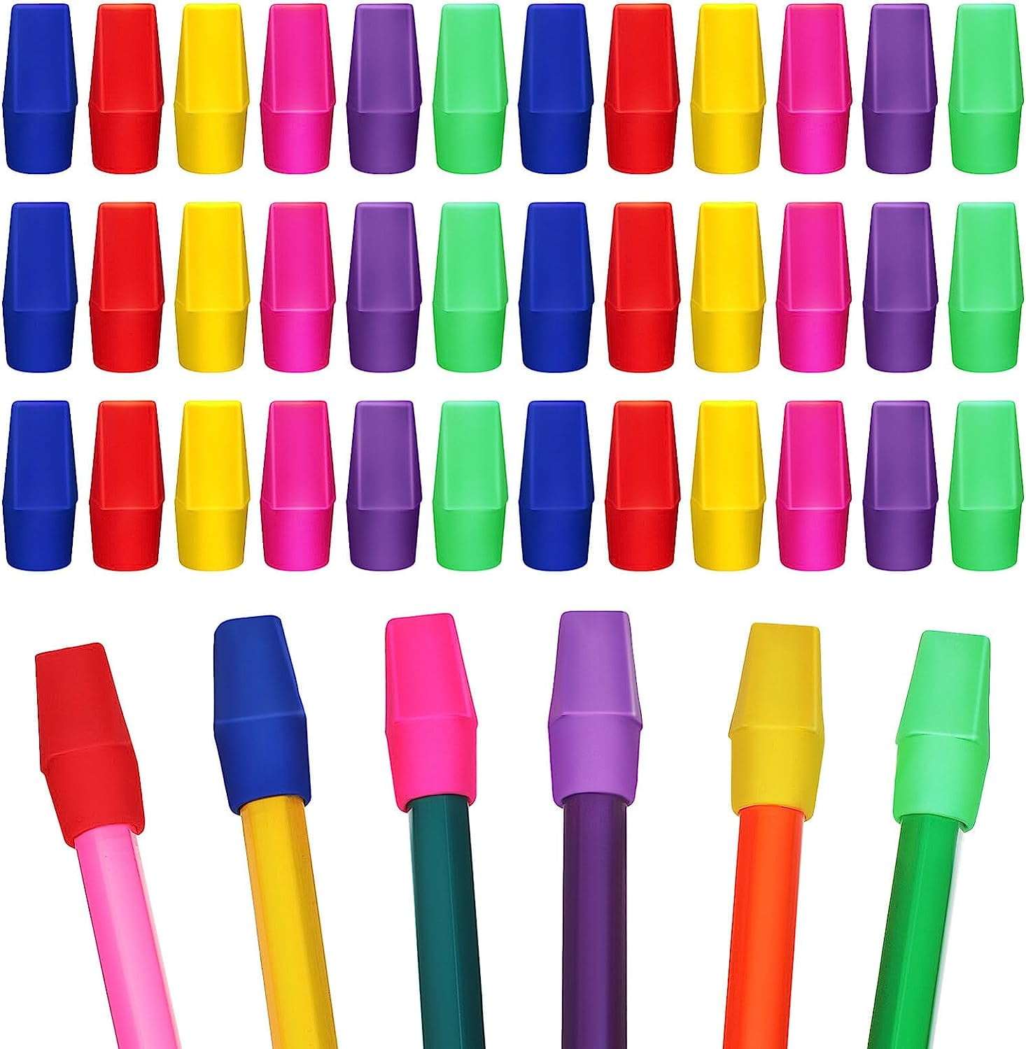 Pencil Top Erasers Cap Erasers for Pencils 120pcs Pencil Top Erasers ...