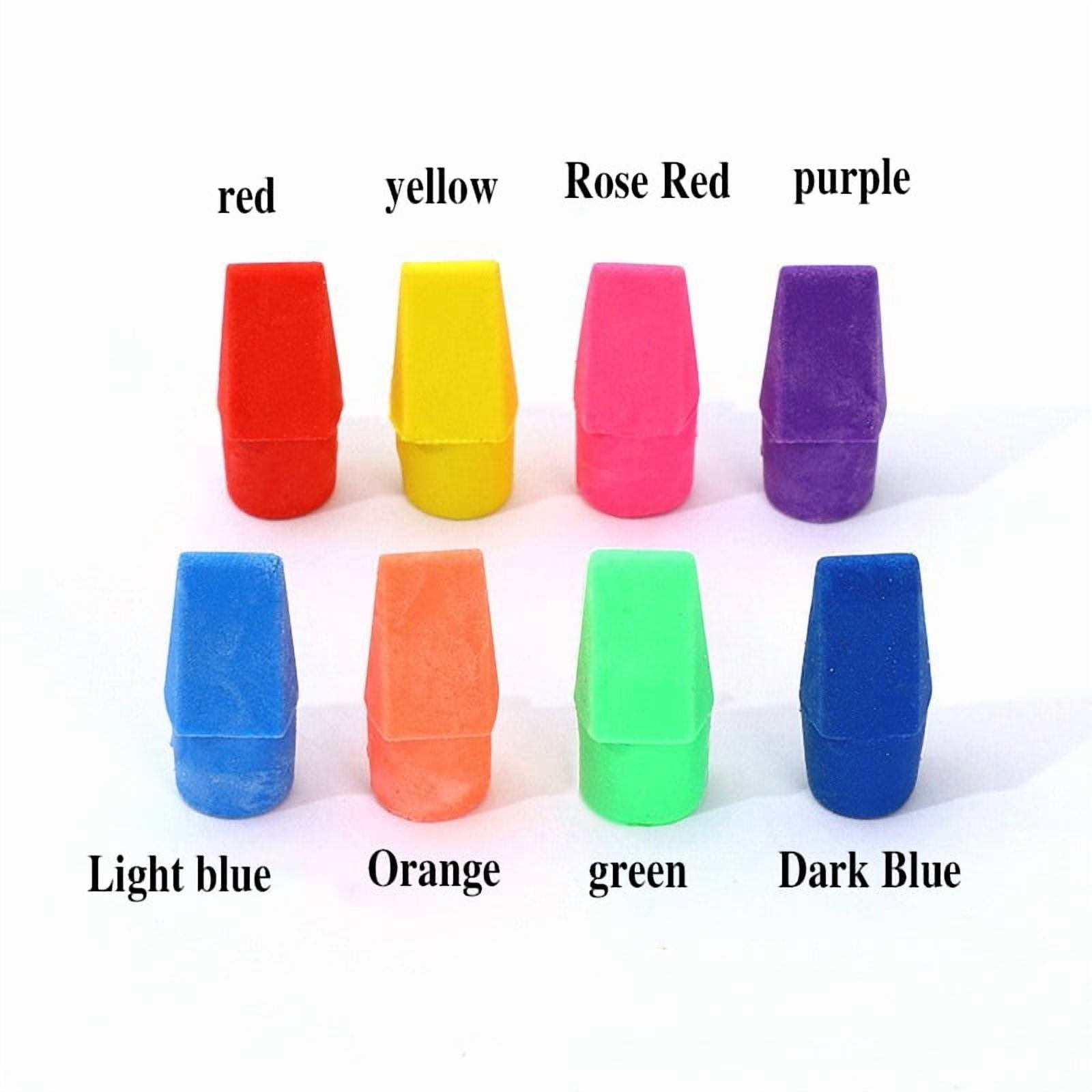 Pencil erasers, 120 pieces, pencil erasers, eraser caps, pen caps, top ...