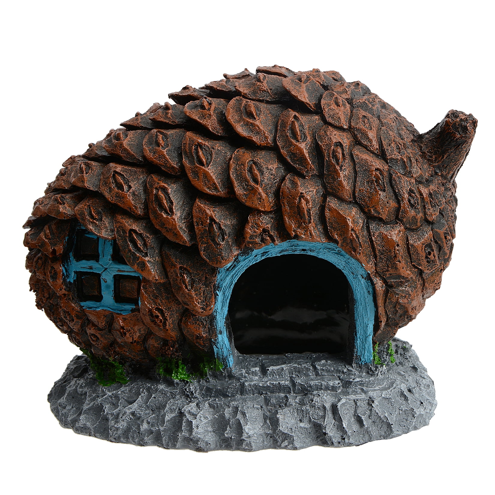 Penck Aquarium Decoration, Resin Fish Tank Decorations, Pine Cone Shape ...