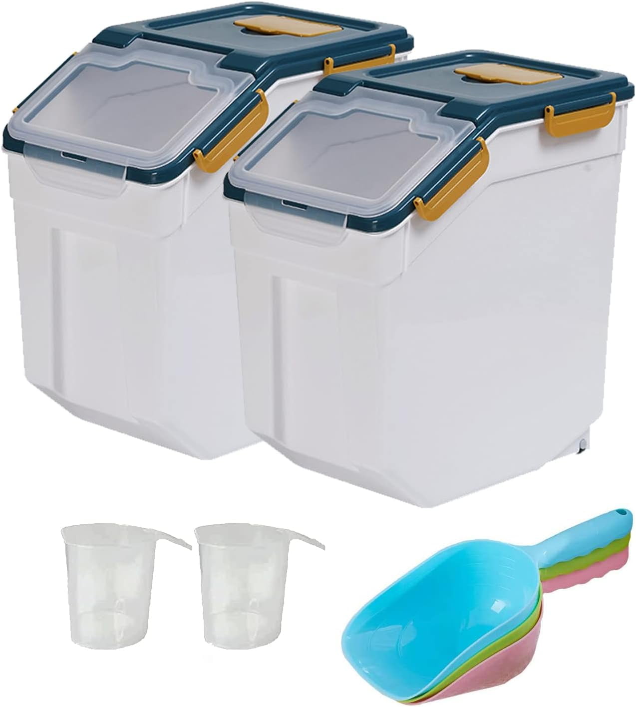 Penck Pet Feed Box, Damp-proof Pet Food Barrel, Pet Dog Food Storage ...