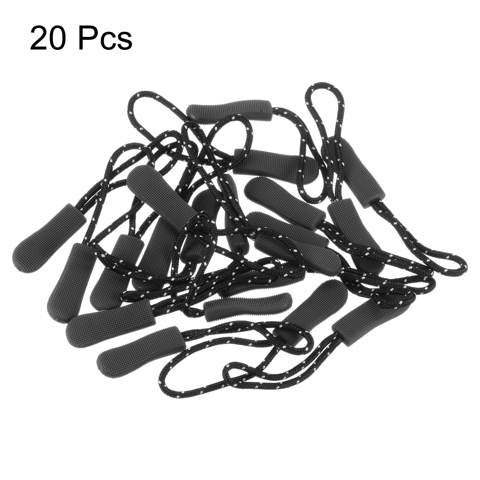 Penck Pull Head Handle Replacement Tab Tags Cord Zipper Pulls Black ...