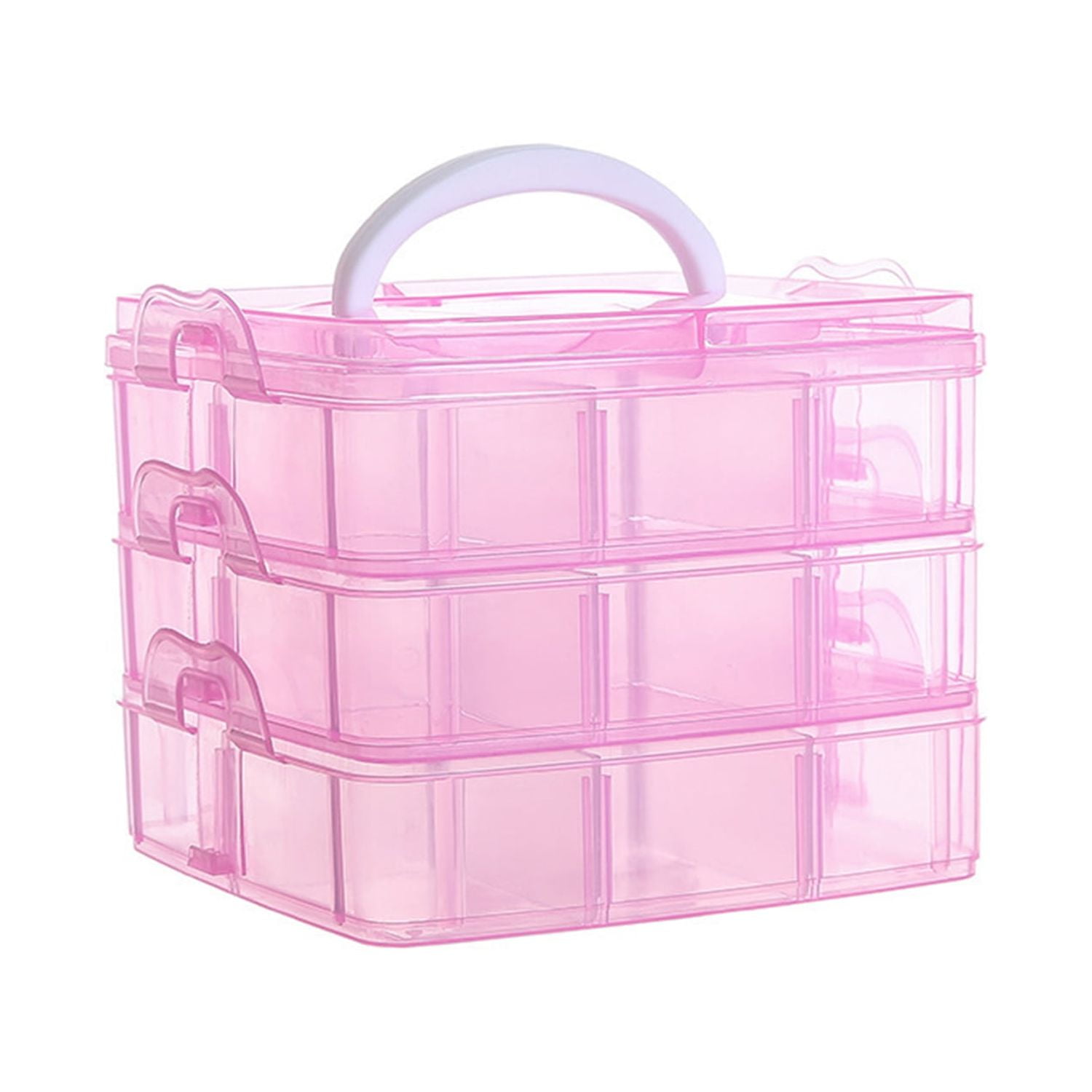Penck Storage Bins Pink,18 Grids Stackable ,Pink Storage,Pink Storage ...