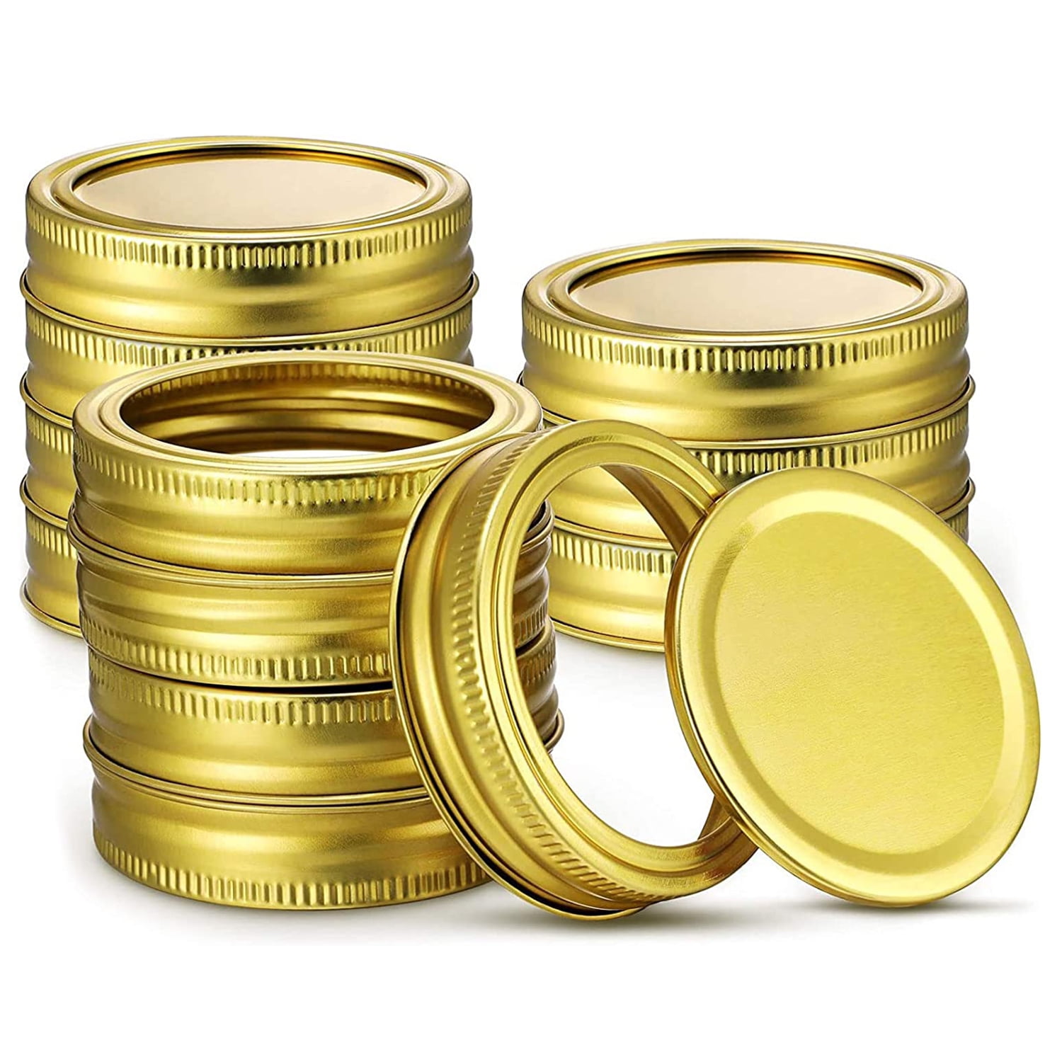 Penck Wide Mouth Mason Jar Lids - 12 PACK Large Mouth Mason Jar Lids ...