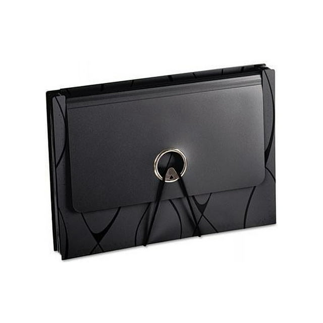 Pendaflex 02327 Sliding Cover Expanding File, 13 Pockets, Letter, Black ...