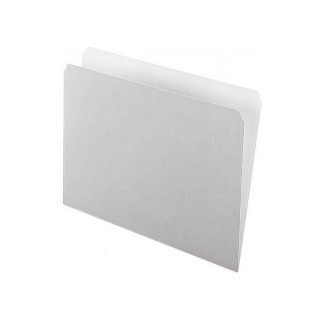 Pendaflex 152-GRA Two-Tone File Folders, Straight Cut, Top Tab, Letter ...