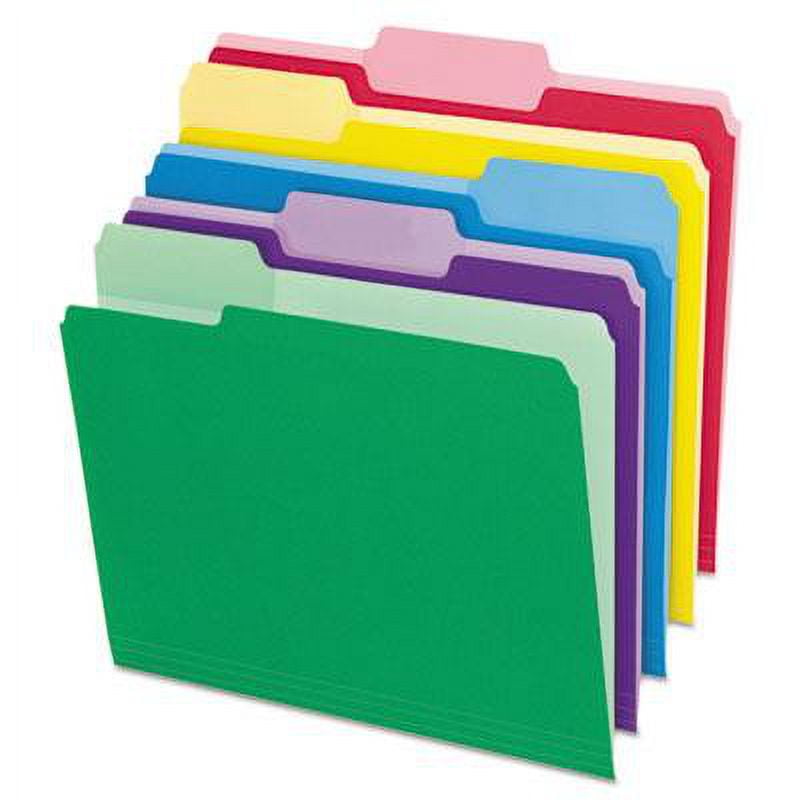 Pendaflex-1PK File Folders With Erasable Tabs, 1/3-Cut Tabs: Assorted ...