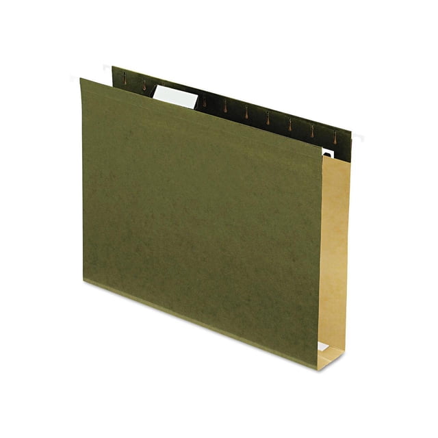 Pendaflex 2" Hanging File Folders Letter Size 25/Pkg-Green, 1/5 Cut Tab ...