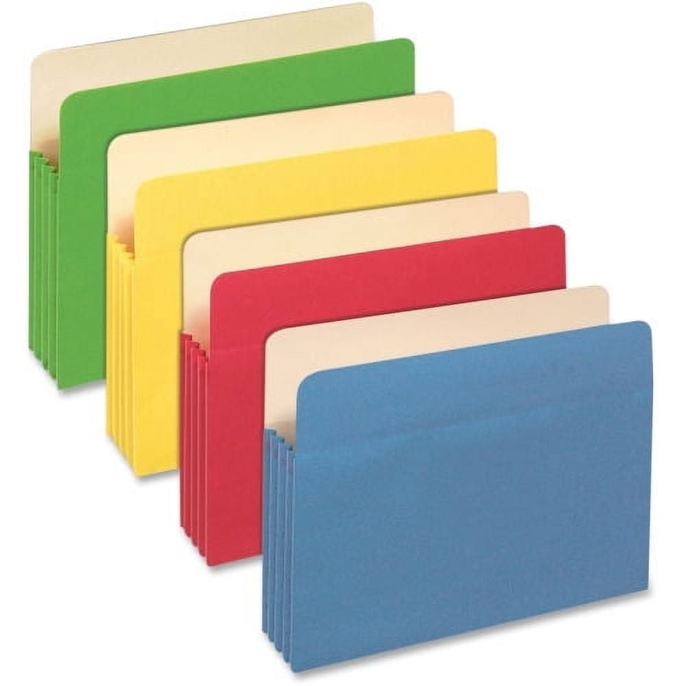 Pendaflex 3-1/2" Expansion Colored File Pockets Letter - 8 1/2" x 11 ...
