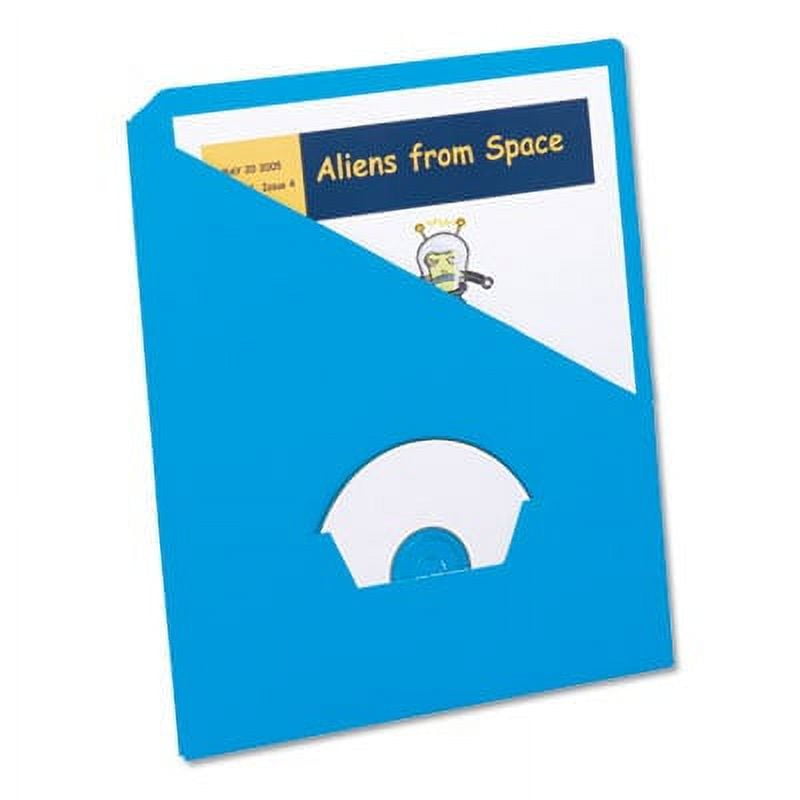 Pendaflex Slash Pocket Project Folders, 3-Hole Punched, Straight Tab ...