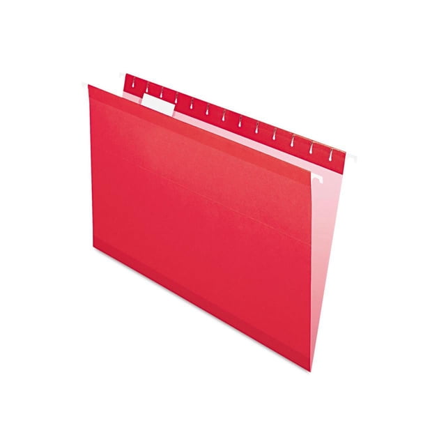 Pendaflex 415315RED Reinforced Hanging File Folders- Kraft- Legal- Red ...