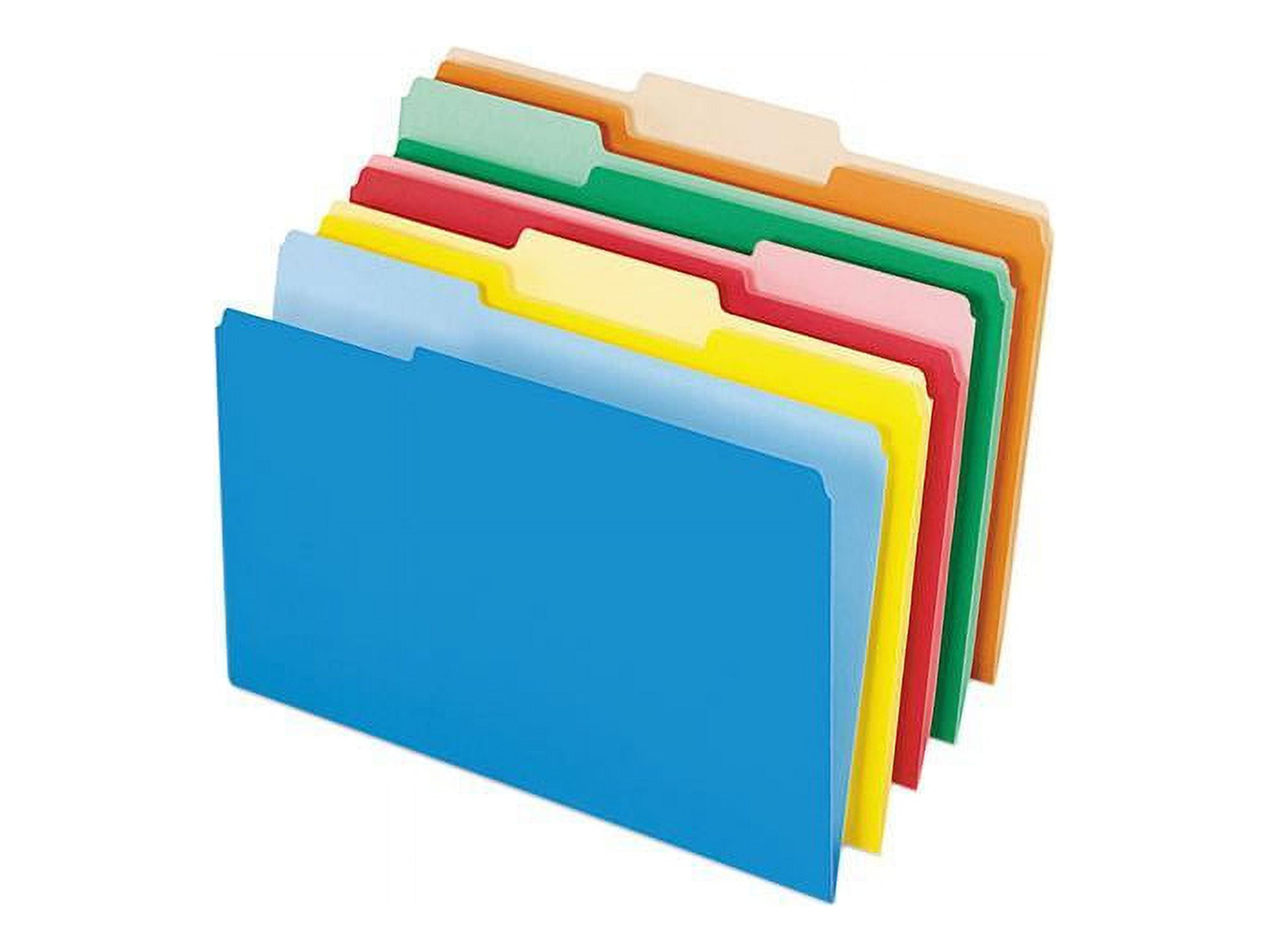 Pendaflex 435013ASST Interior File Folders, 1/3 Cut Top Tab, Legal ...