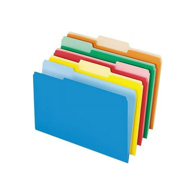 Pendaflex 435013ASST Interior File Folders, 1/3 Cut Top Tab, Legal ...