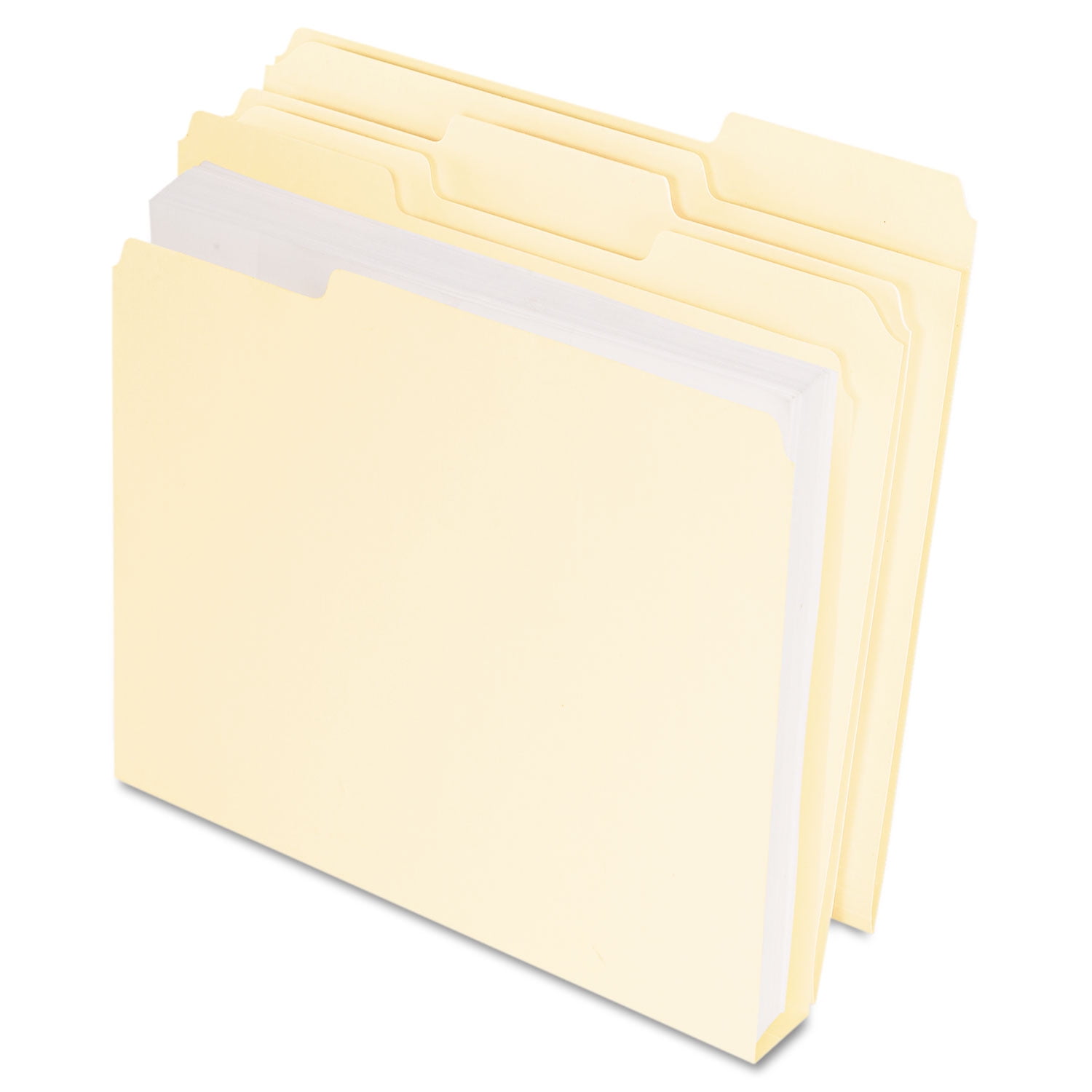 Pendaflex 54459 DoubleStuff File Folders, 1/3 Cut, Letter, Manila, 50 ...