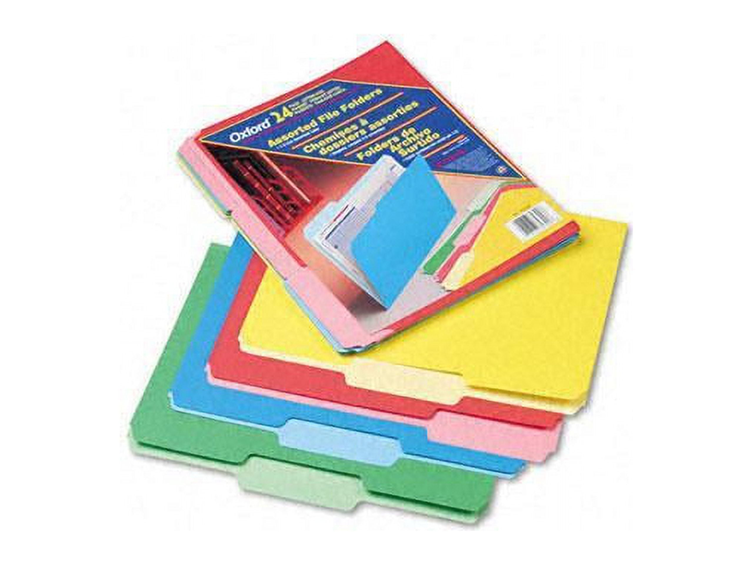Pendaflex 82300 Two-Tone File Folders, 1/3 Cut Top Tab, Letter ...