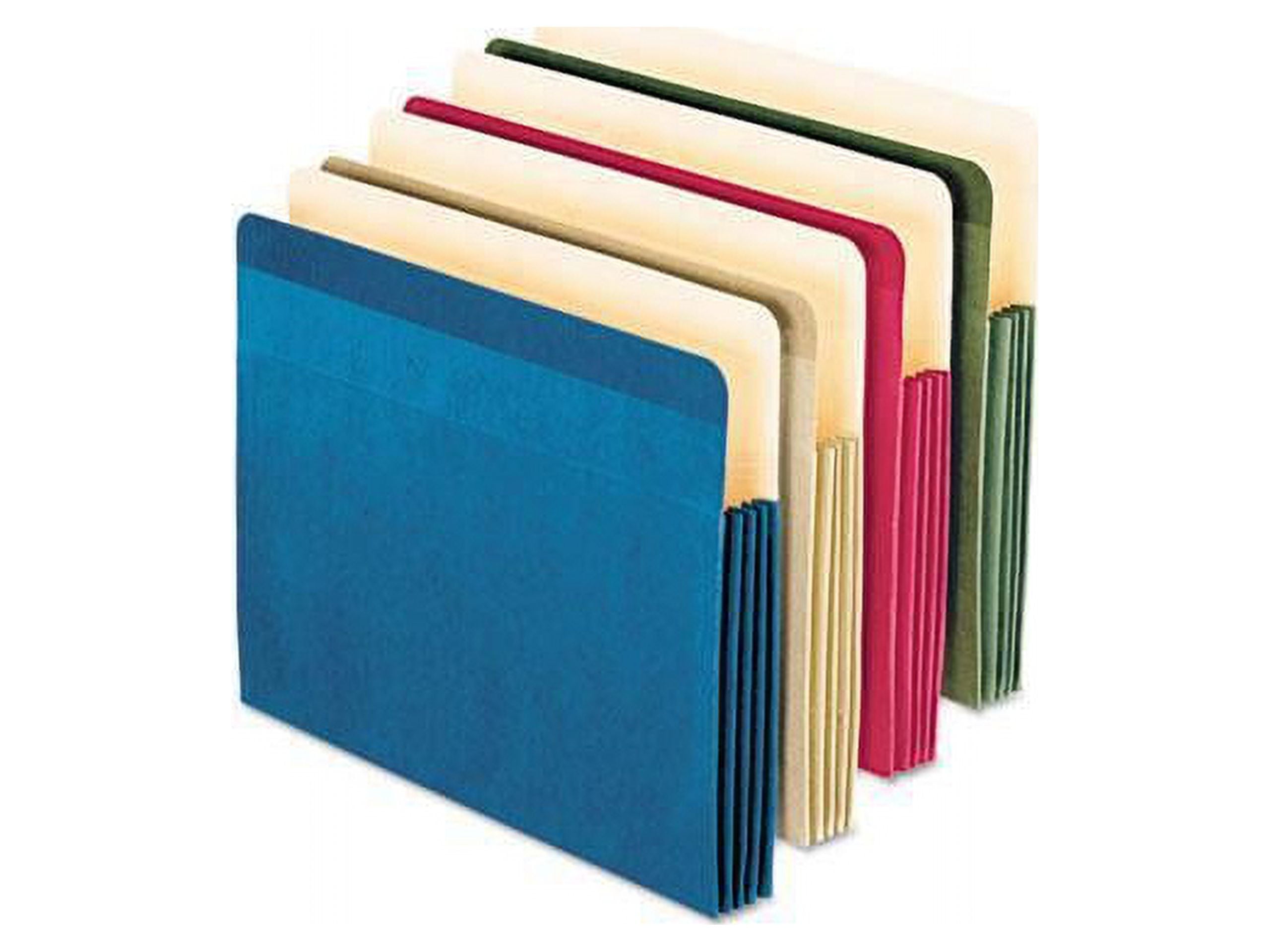 Pendaflex 90164 Recycled Colored File Pocket, Letter, Assorted, 4/Pack ...