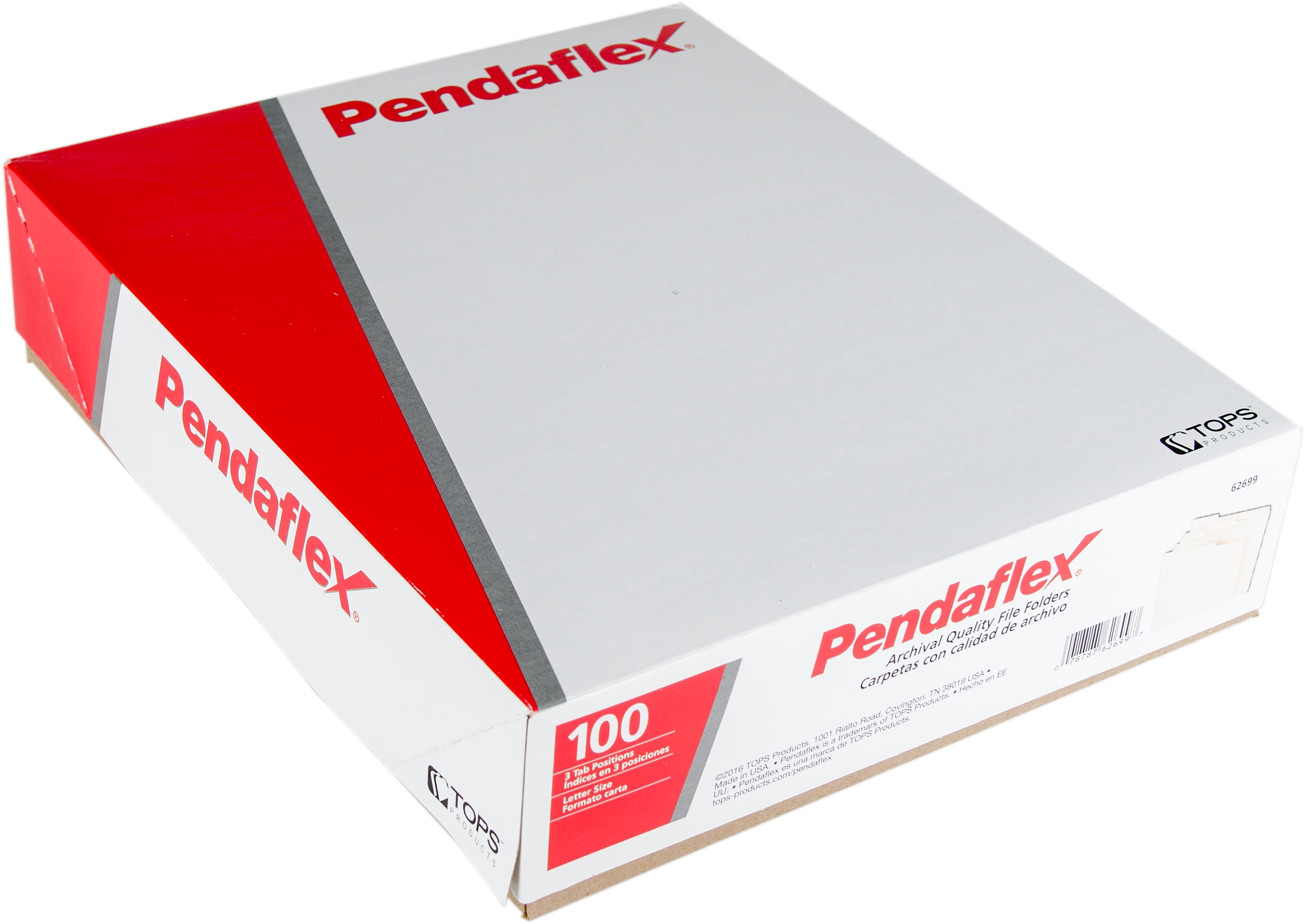 Pendaflex Archival File Folders Letter Size 100/Pkg-Manila, 1/3 Cut Tab ...