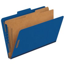 Smead SafeSHIELD® Classification Folders 2 Div Blue 10/BX Ltr (14030 ...