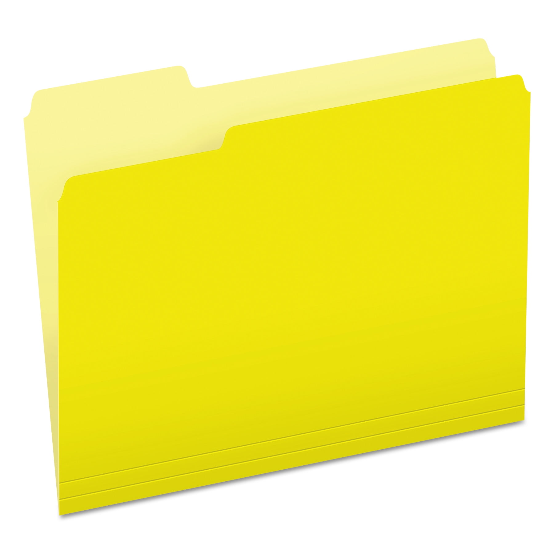 Pendaflex Colored File Folders, 1/3-Cut Tabs, Letter Size, Yellowith ...